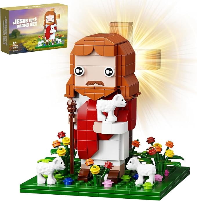 Jesus Building Block Set Shepherd God Bible Story Jesus Figures Bricks ...