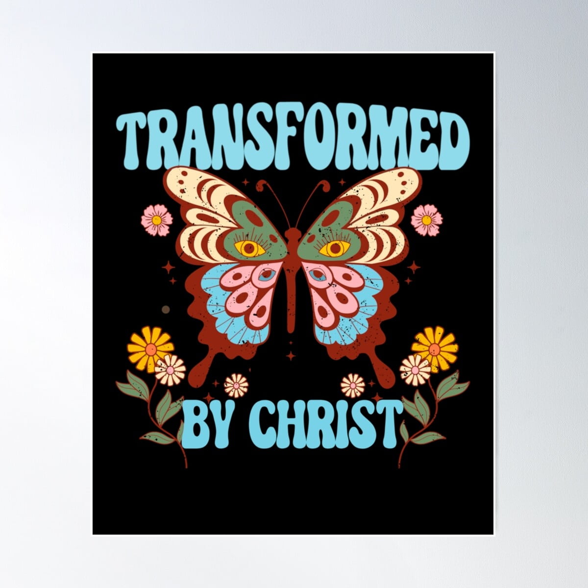 Jesus Butterfly Poster Wall Art, Modern Wall Decor For Living Room ...