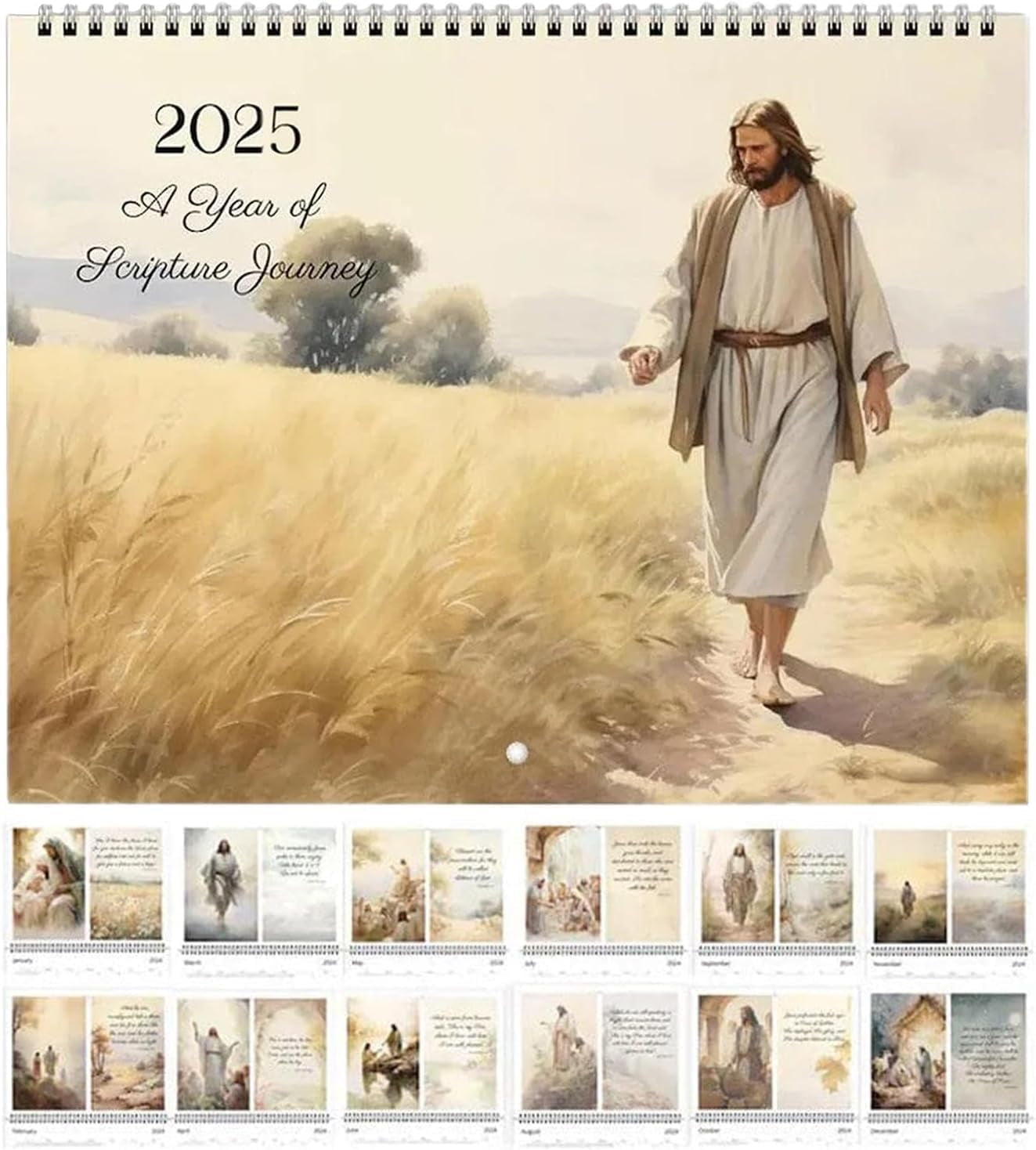 Jesus Calendar 2025, Jesus Christ Calendar 2025, Jesus Wall Calendar ...