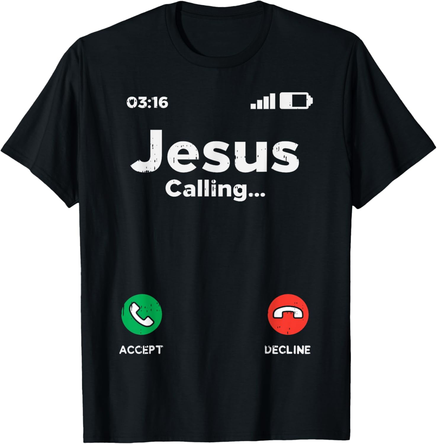 Jesus Calling God Christ Faith Religious Christian Gift T-Shirt ...