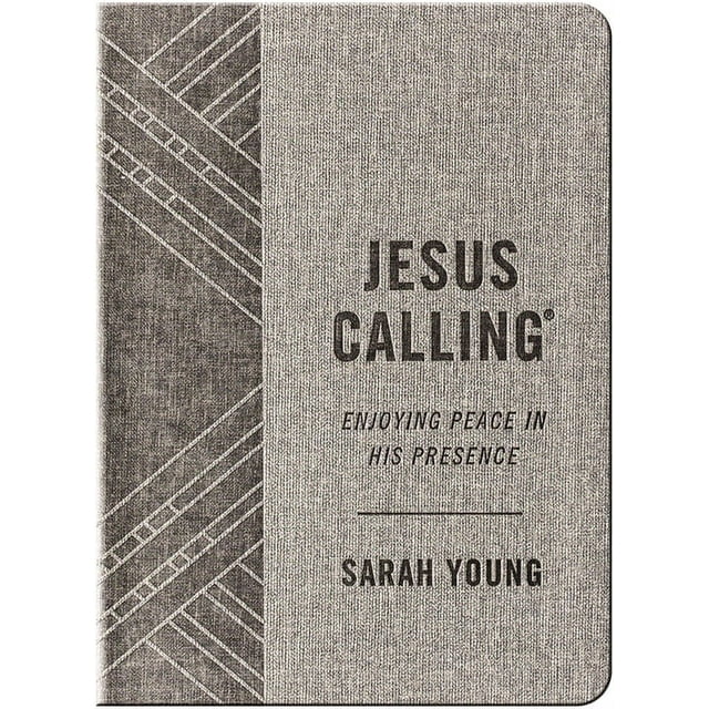 Jesus Calling: Jesus Calling, Textured Gray Leathersoft, with Full ...