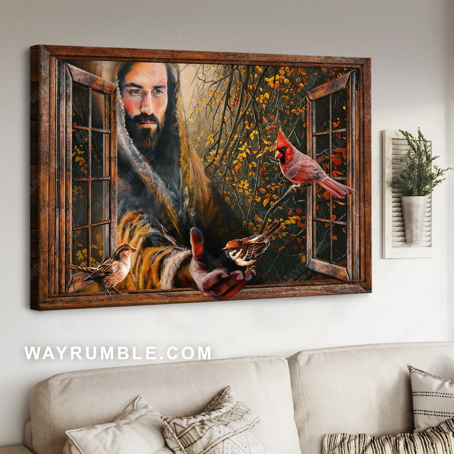 Jesus Calls, Beautiful Cardinal, Stunning Autumn Forest - Jesus ...