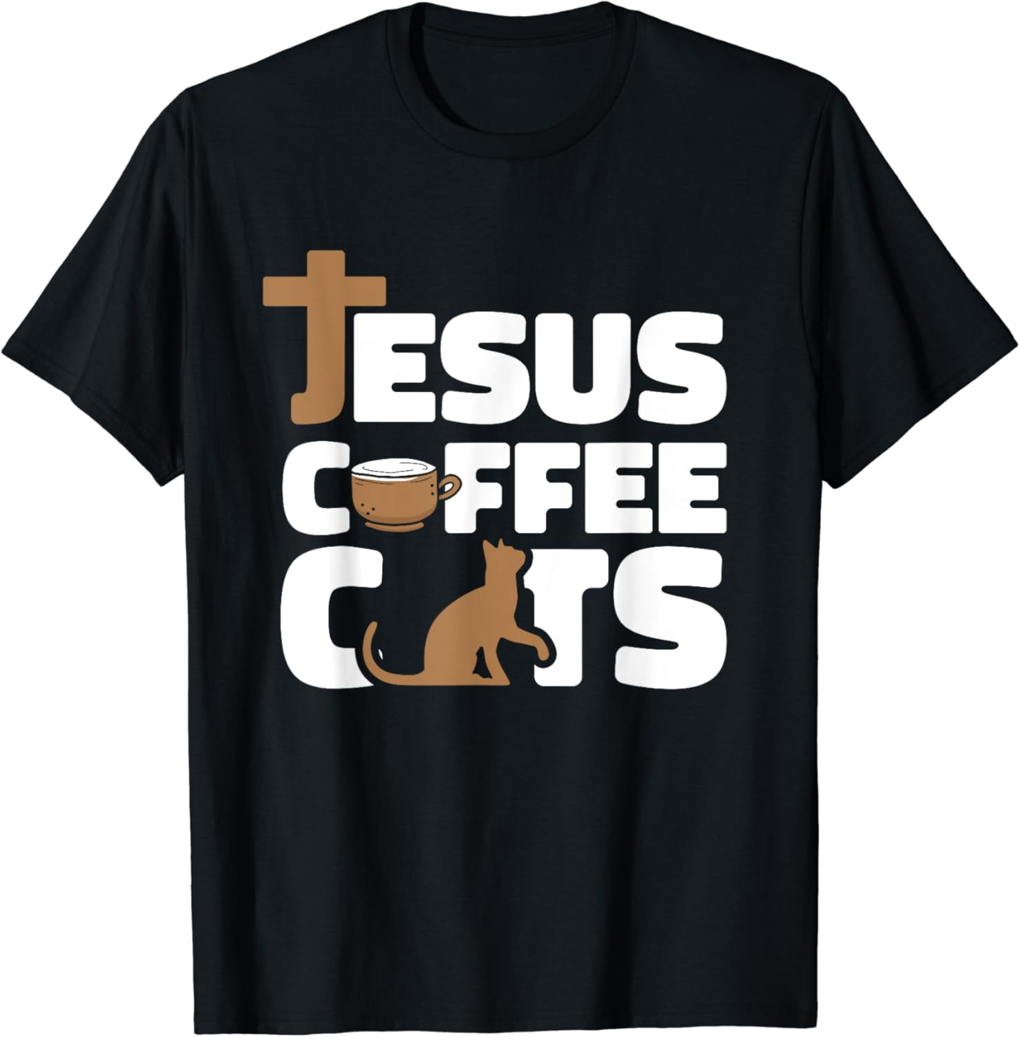 Jesus Cats And Coffee Christianity - Religion Christian Cat Funny ...