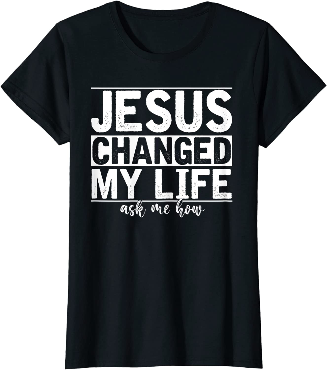 Jesus Changed My Life Asked Me How Christ Devotee Jesus Women T-Shirt ...