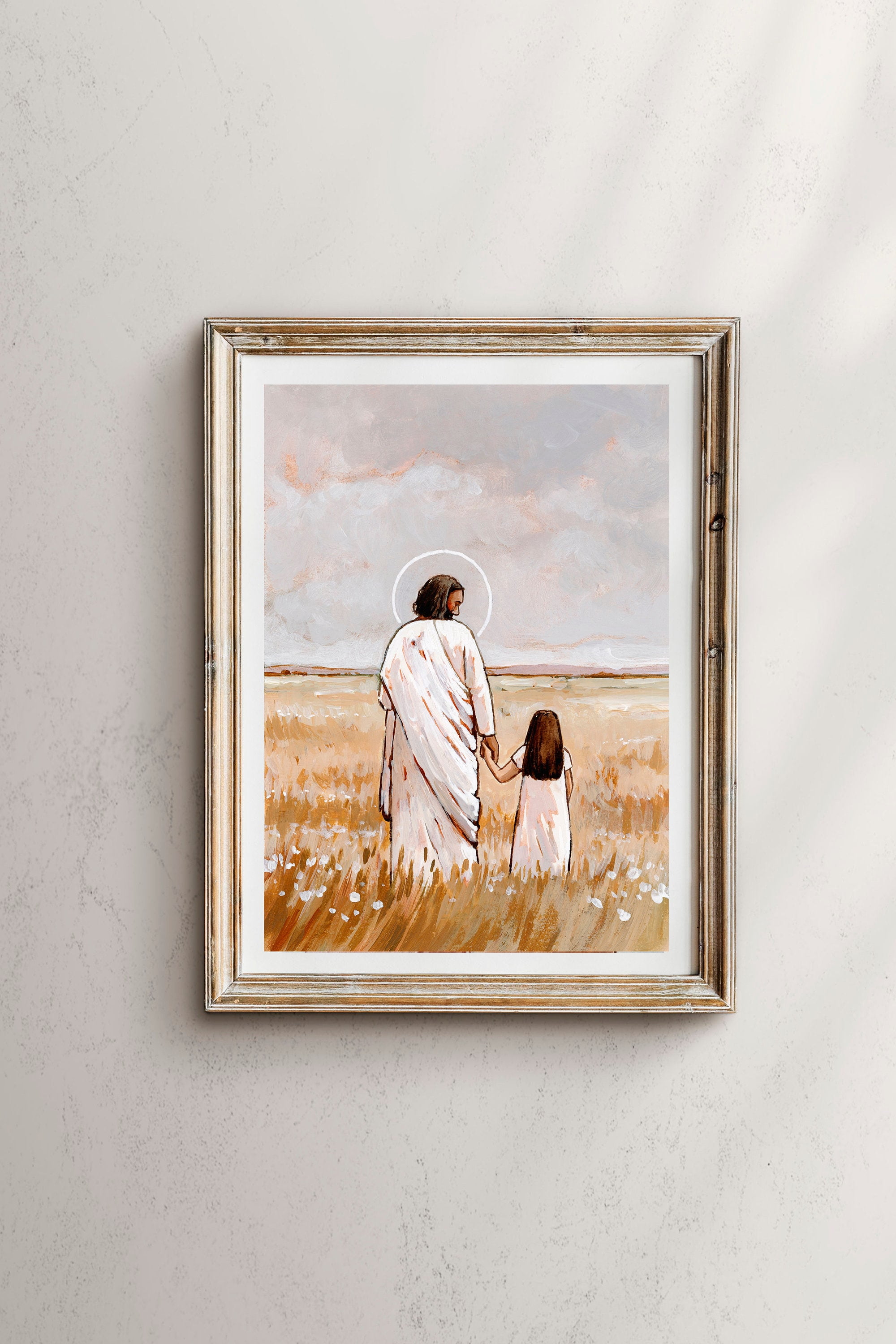 Jesus Christ Art Print: He Sees Everything I Cannot Warm Present ...