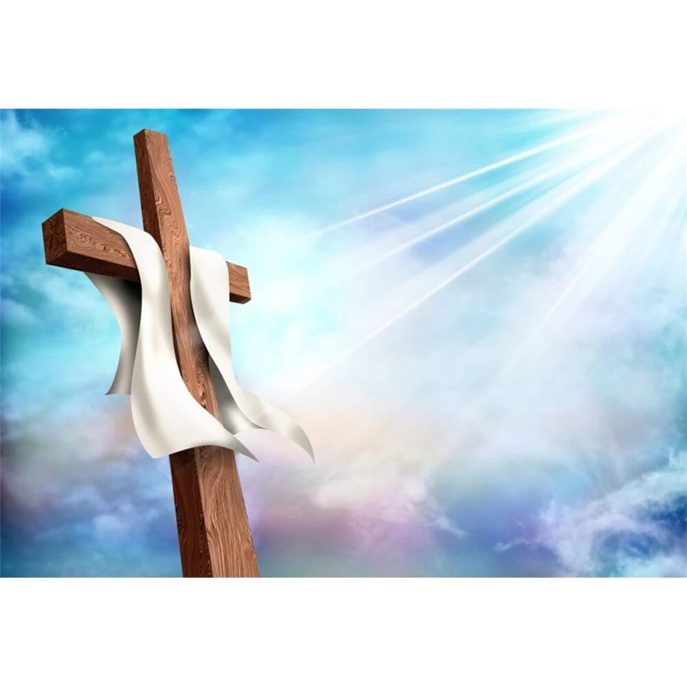 Jesus Christ Bible Believer Cross Backdrop Easter Good Friday First ...