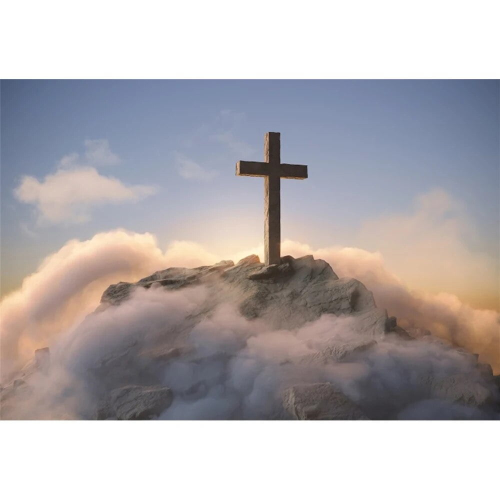 Jesus Christ Bible Believer Cross Backdrop Easter Good Friday First ...