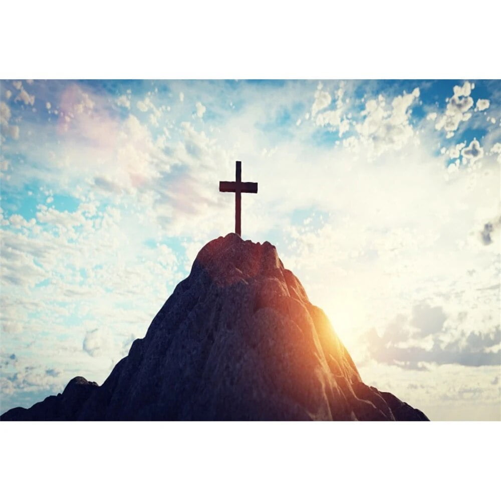 Jesus Christ Bible Believer Cross Backdrop Easter Good Friday First ...