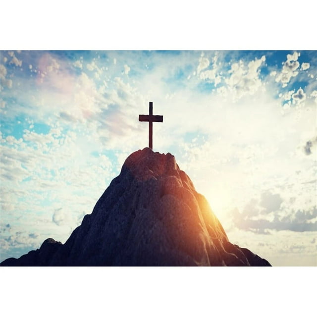 Jesus Christ Bible Believer Cross Backdrop Easter Good Friday First ...