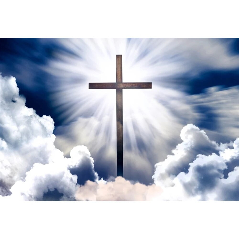Jesus Christ Bible Believer Cross Backdrop Easter Good Friday First ...