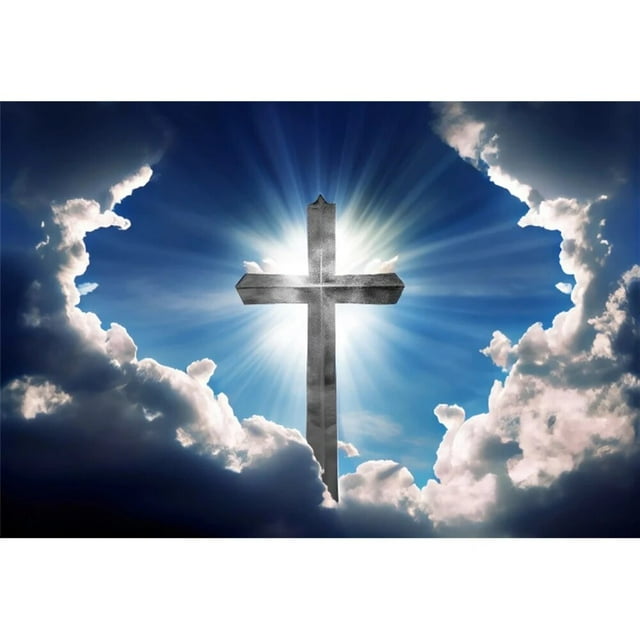 Jesus Christ Bible Believer Cross Backdrop Easter Good Friday First ...