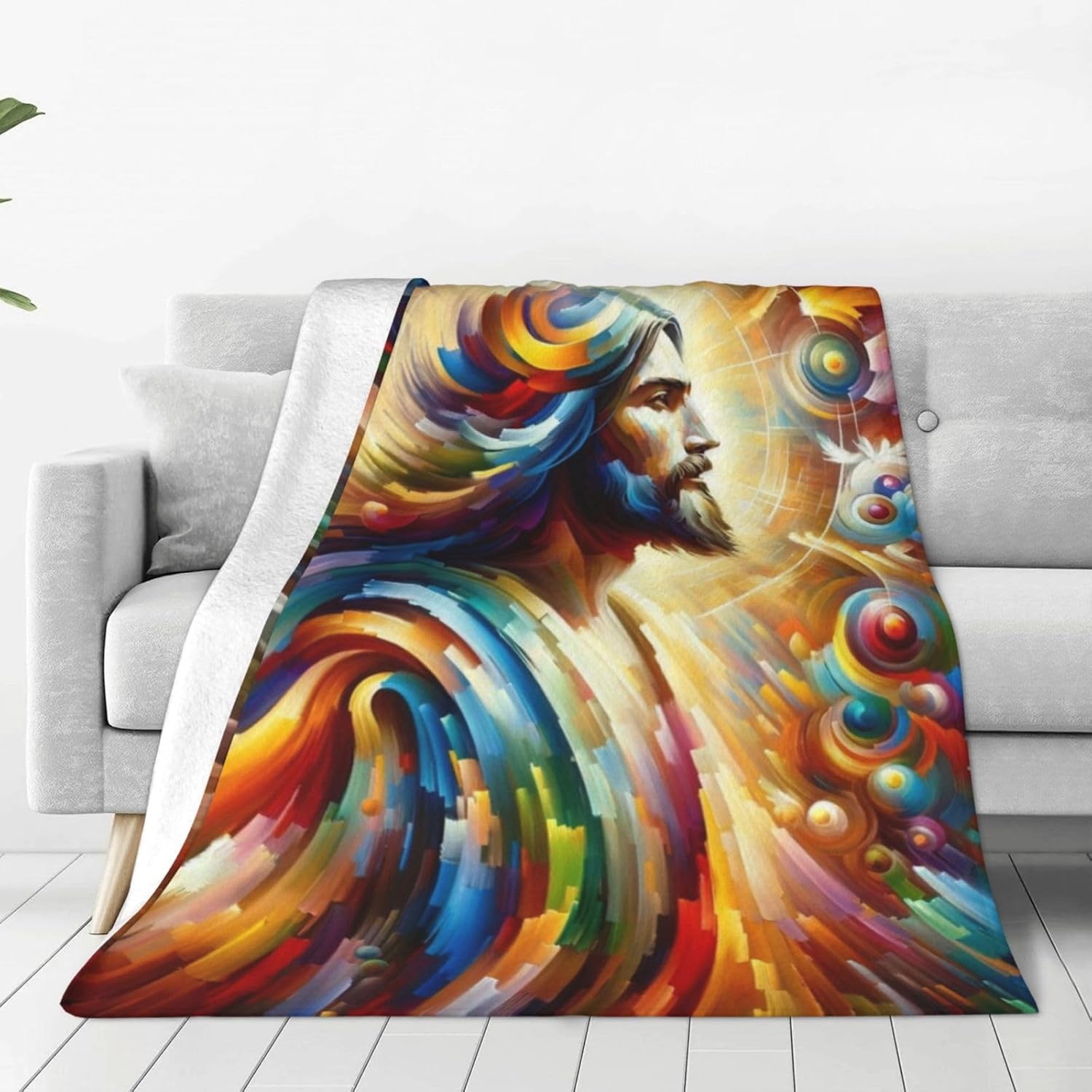 Jesus Christ Blanket Christian Religious Faith Throw Blanket Gifts for ...