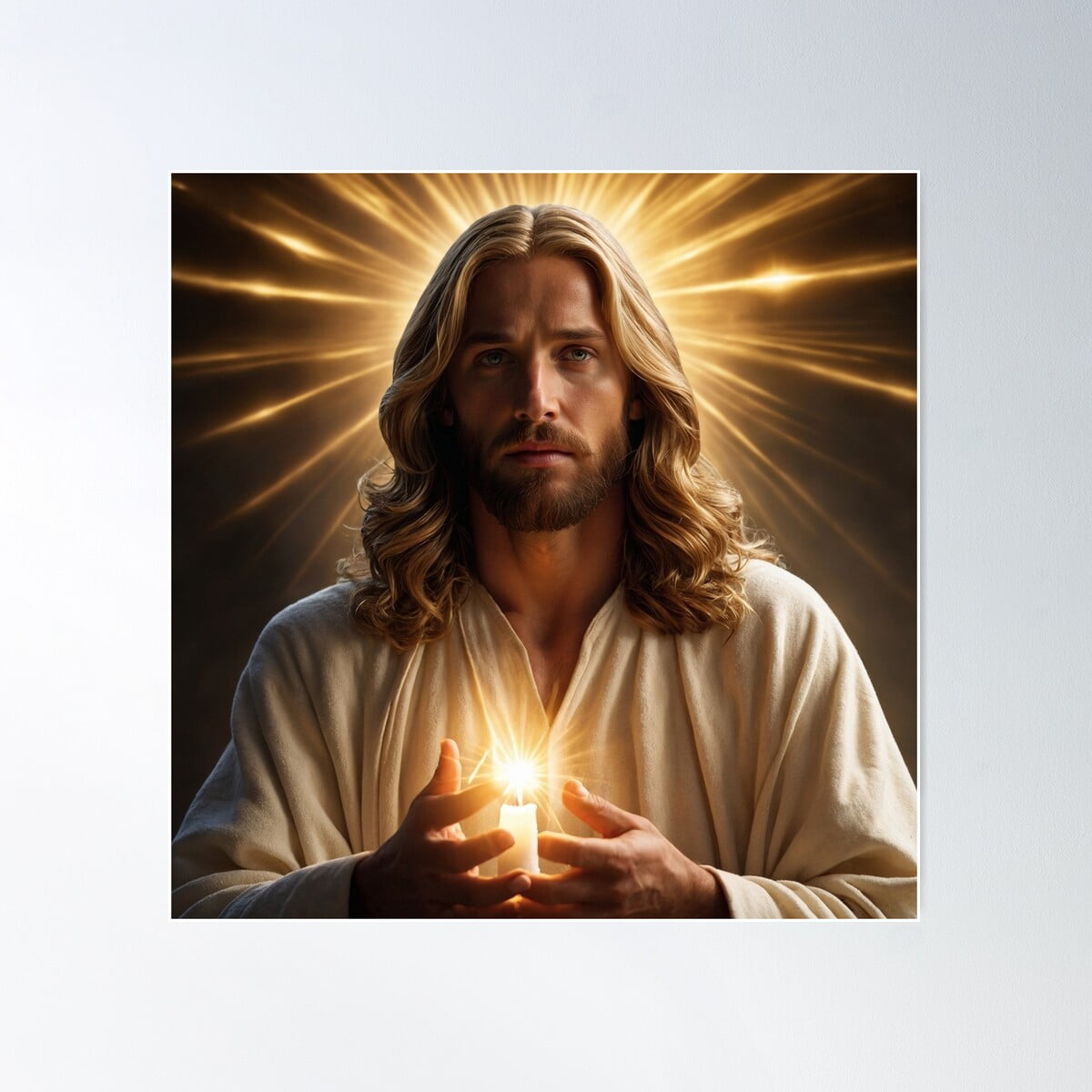 Jesus Christ Blessings Poster Wall Art, Modern Wall Decor For Living ...