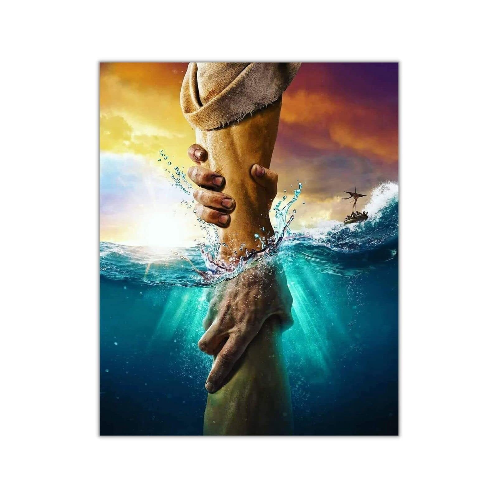 Jesus Christ Canvas Wall Art - Don'T Be Afraid Just Have Faith Give Me ...
