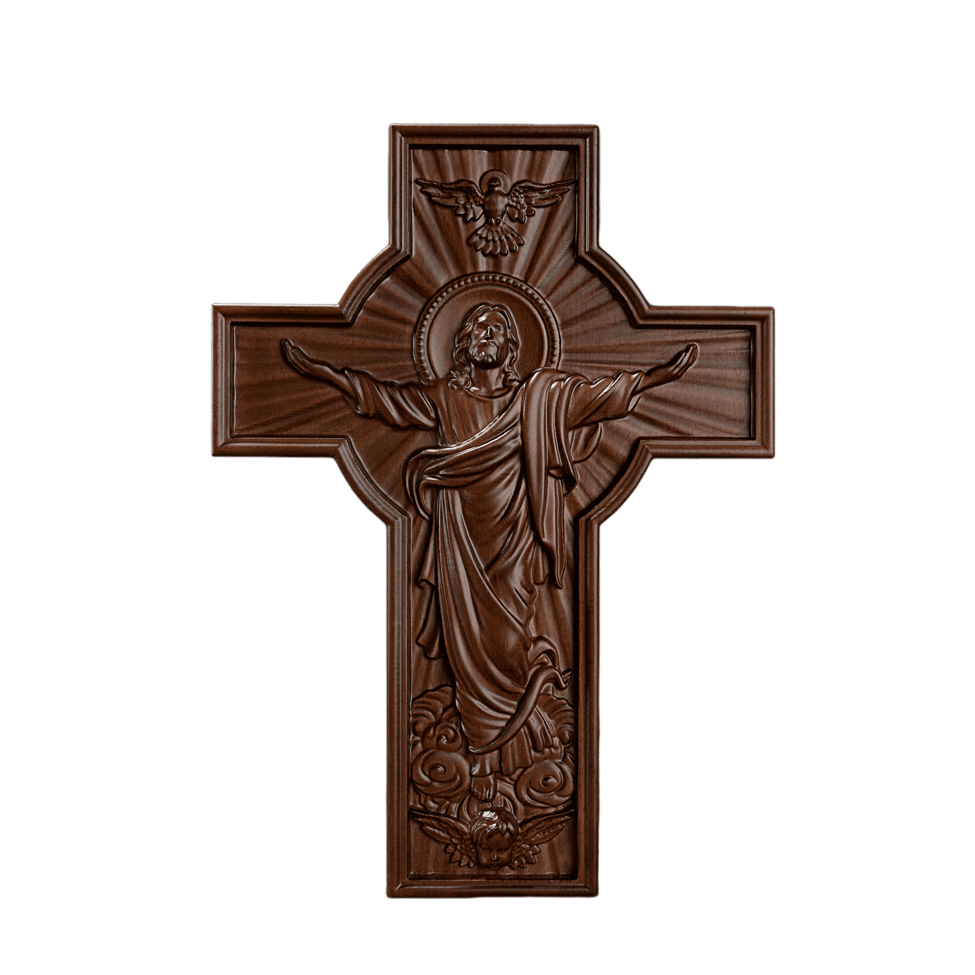 Jesus Christ Catholic Cross Christian Wall Art Decoration Easter Gift ...