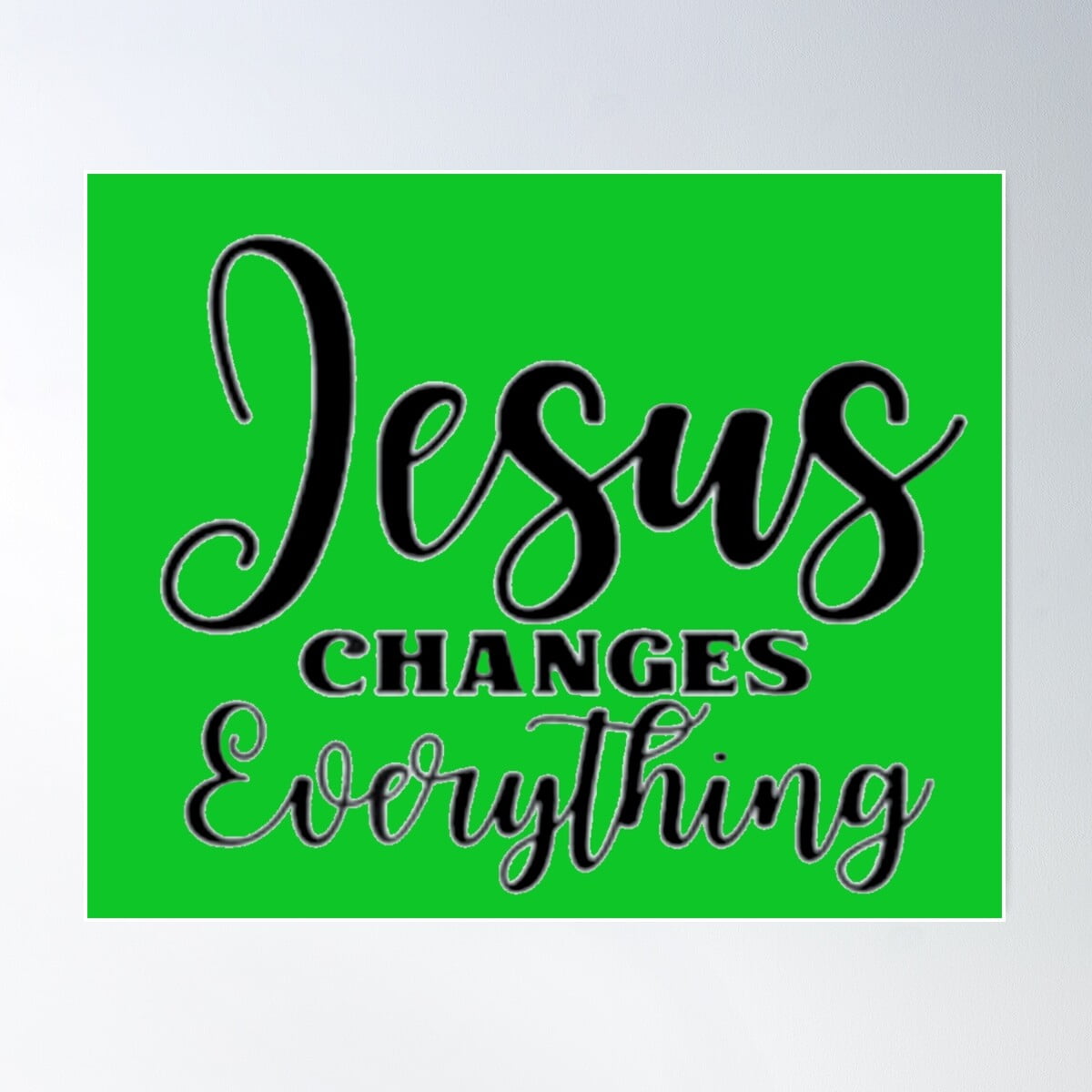 Jesus Christ Changes Everything .4. Poster Wall Art, Modern Wall Decor ...