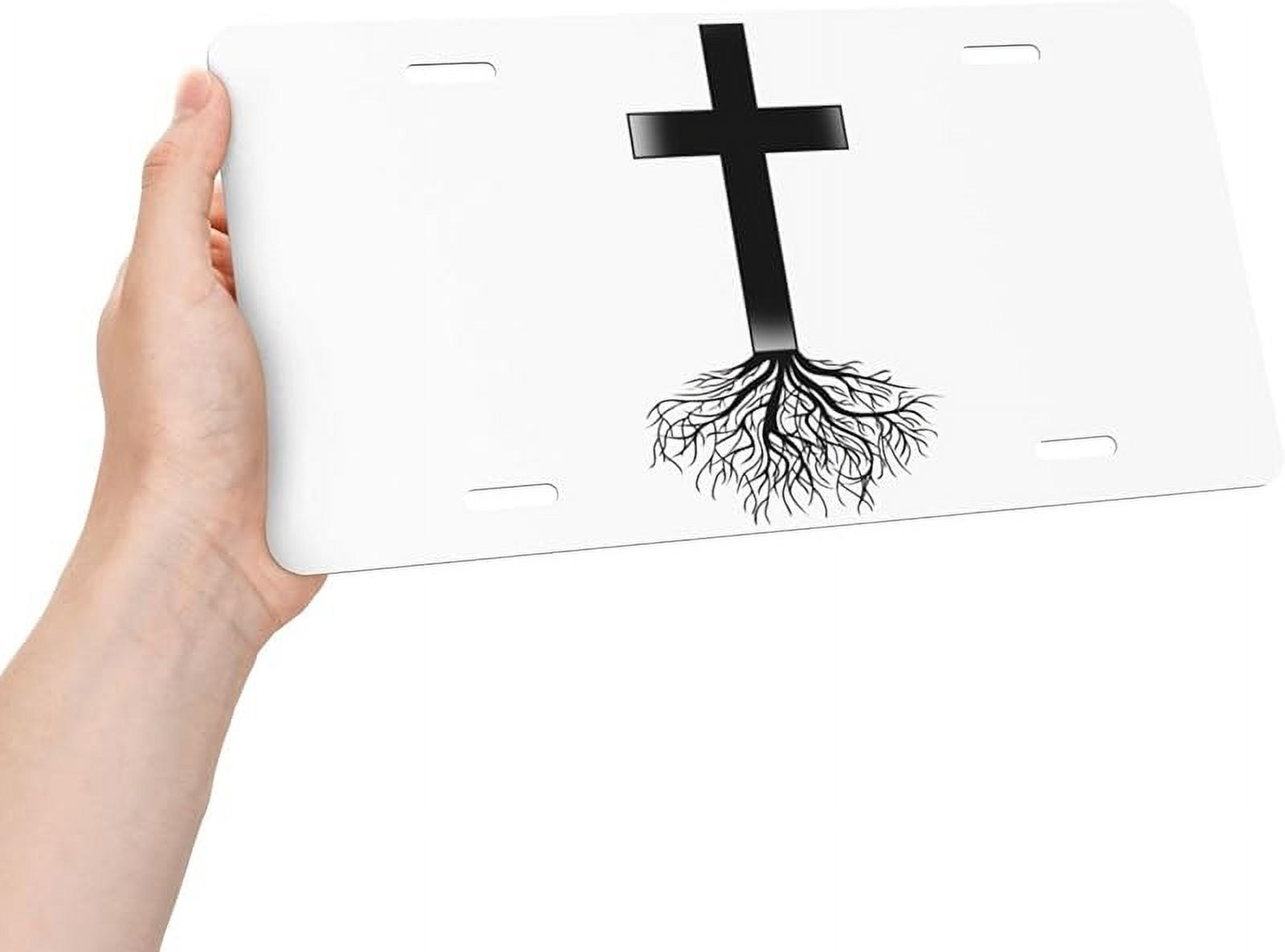 Jesus Christ Christian Redeemed Cross Nails License Plate Cover Car ...