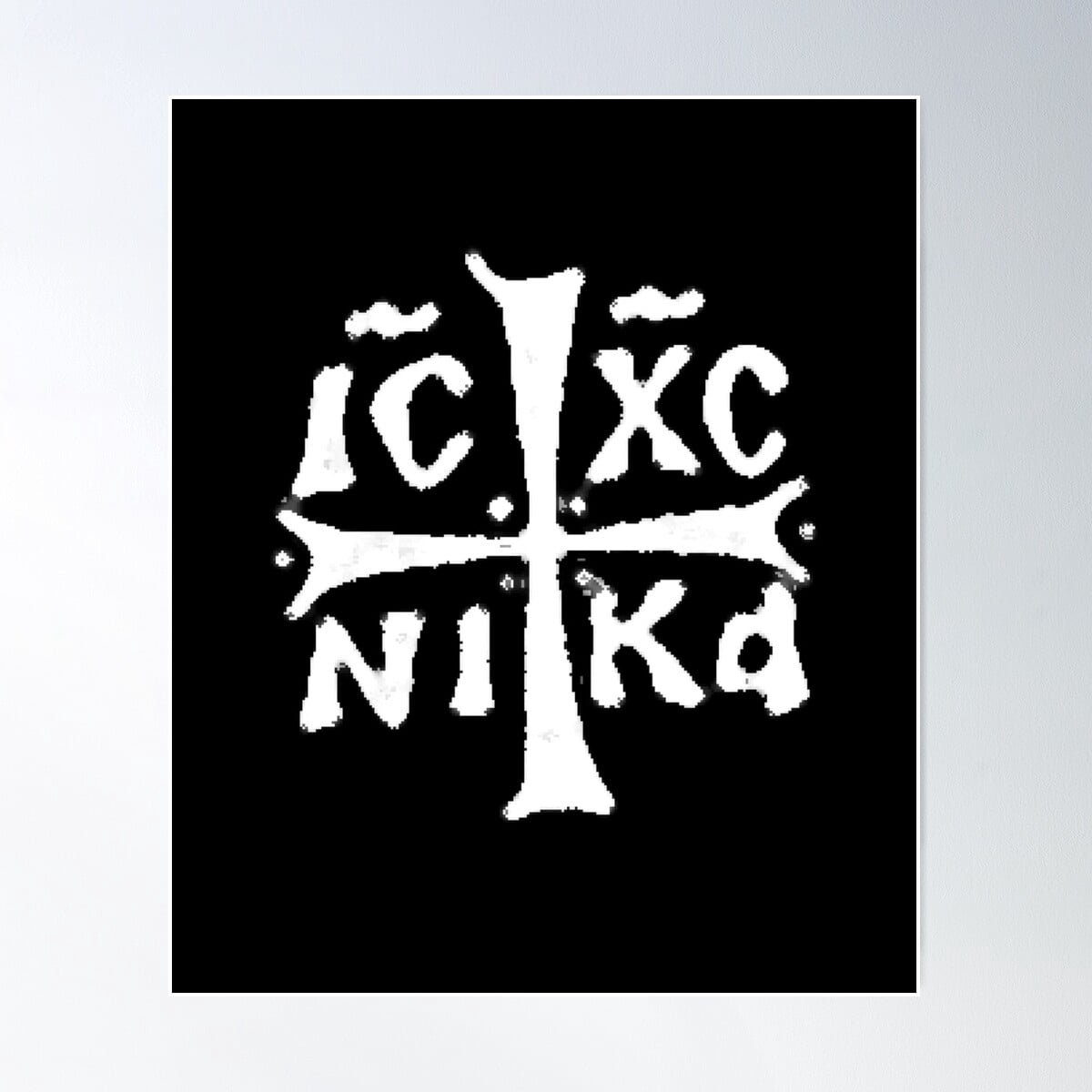 Jesus Christ Conquers Christian Symbol Ic Xc Nika Poster Wall Art ...