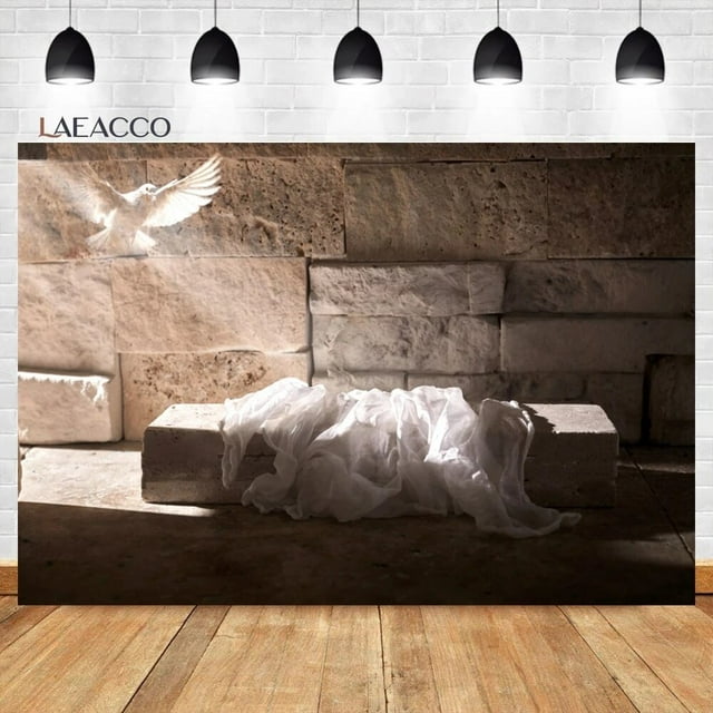 Jesus Christ Cross Backdrop Holy Light Beams Dove Peace Symbolic Church ...