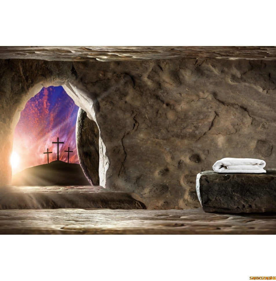 Jesus Christ Cross Backdrop Sunrise Sunset Mountain Crucifix Pray ...