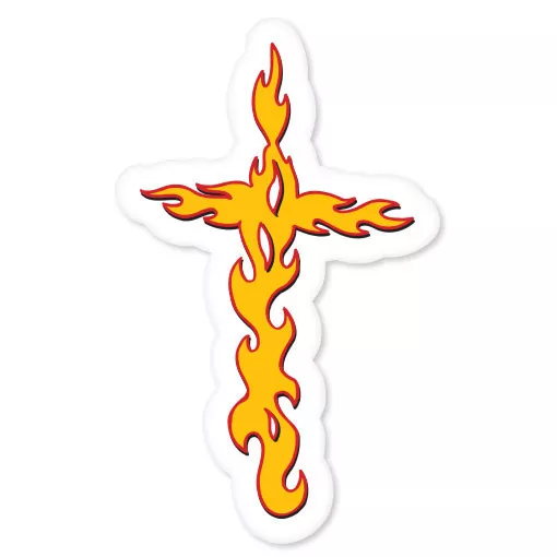 Jesus Christ Cross Christian Sticker Decal Phone Decal Water Bottle ...