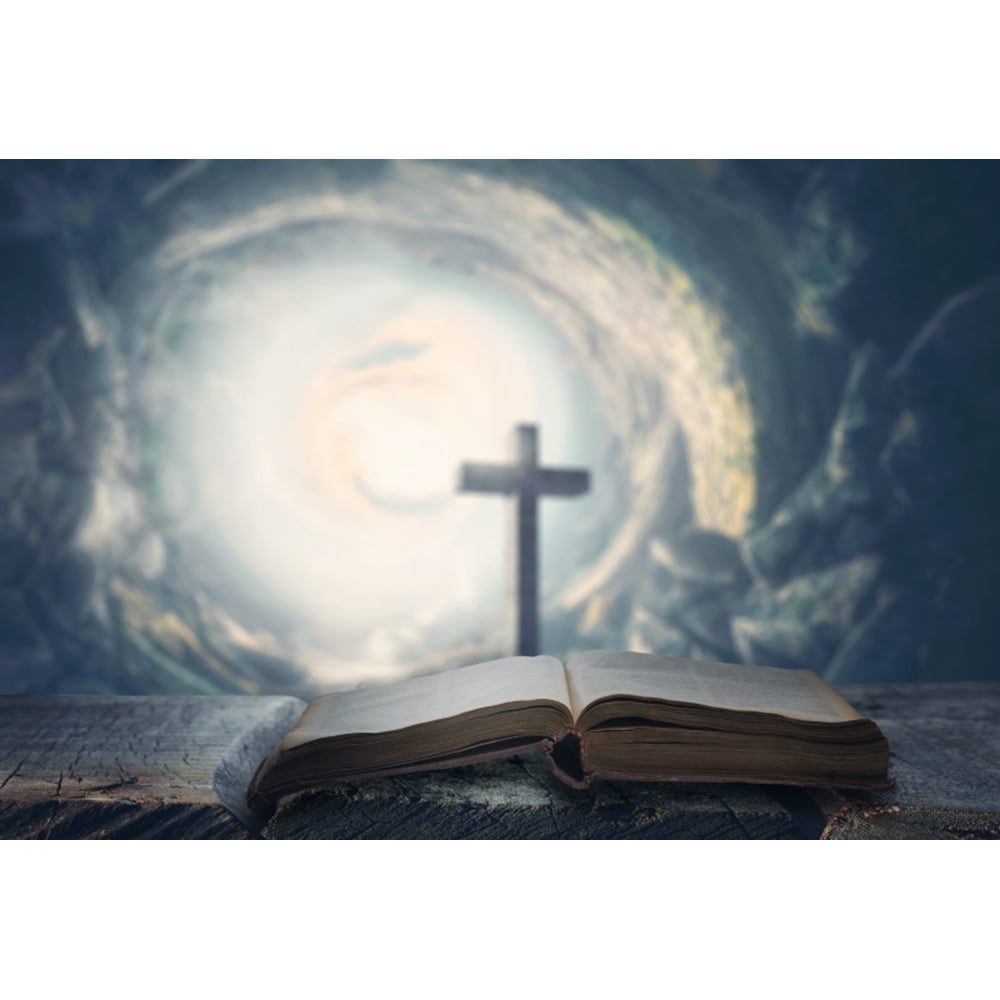 Jesus Christ Cross Easter Backdrop for Photography Nativity Holy Bible ...