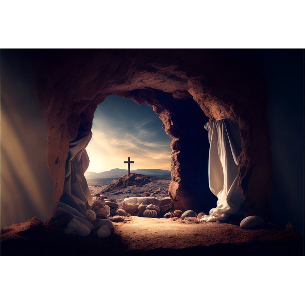 Jesus Christ Cross Easter Backdrop for Photography Nativity Holy Bible ...