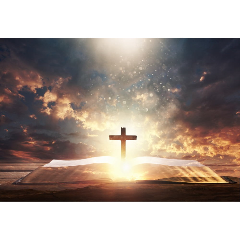 Jesus Christ Cross Easter Backdrop for Photography Nativity Holy Bible ...