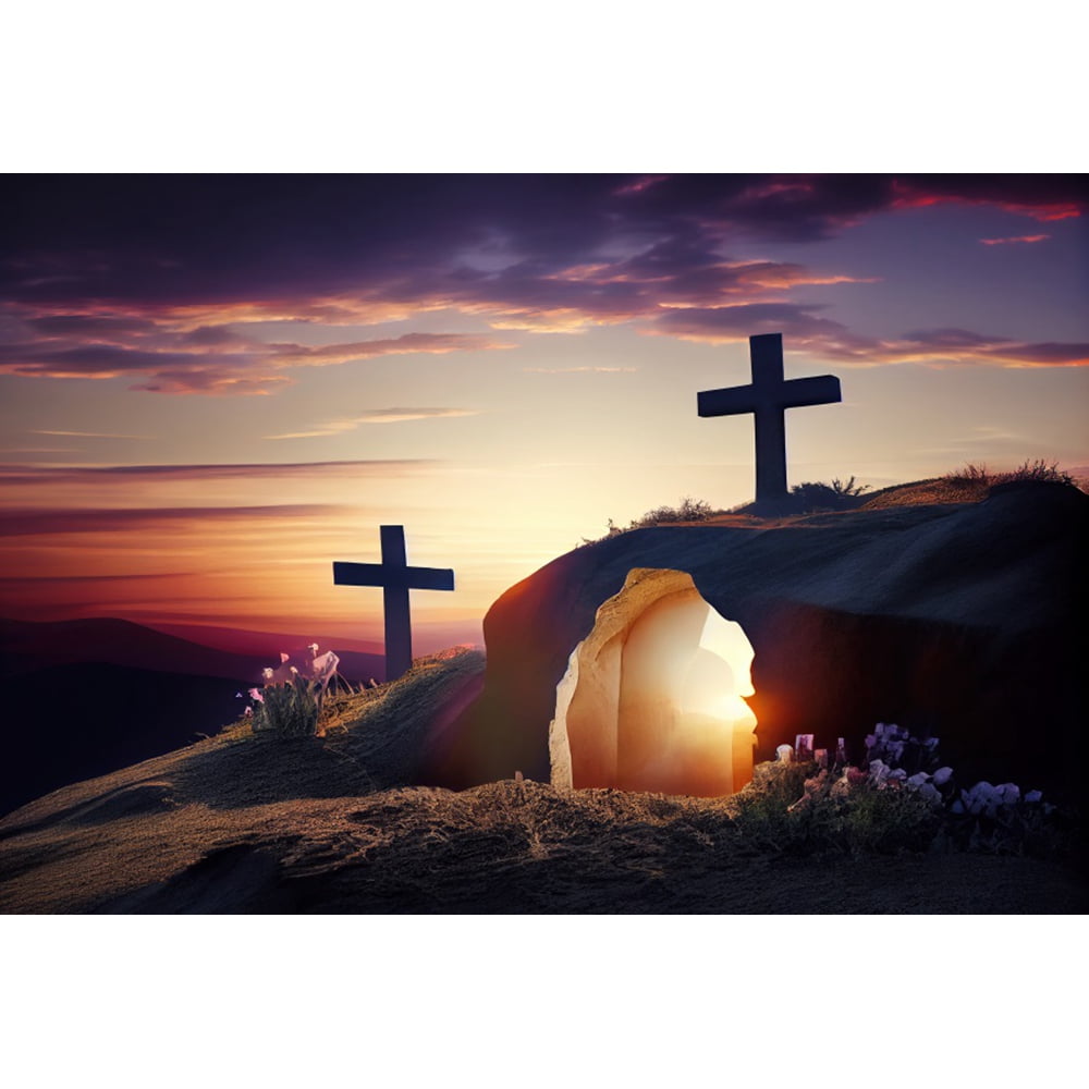 Jesus Christ Cross Easter Backdrop for Photography Nativity Holy Bible ...