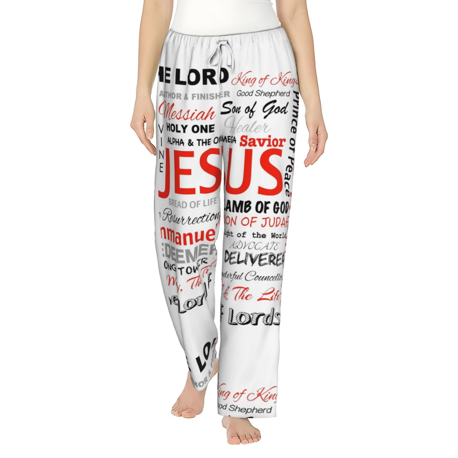 Jesus Christ Cross Women'S Pajama Pants Straight Leg Comfy Lounge Pants ...
