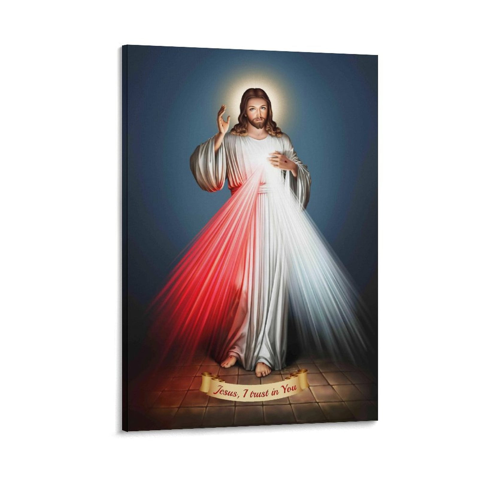Jesus Christ Divine Mercy Poster Canvas Art Poster and Wall Art Picture ...