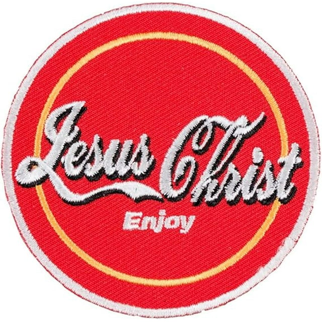 Jesus Christ Enjoy Red Patch, Christian Patches - Walmart.com