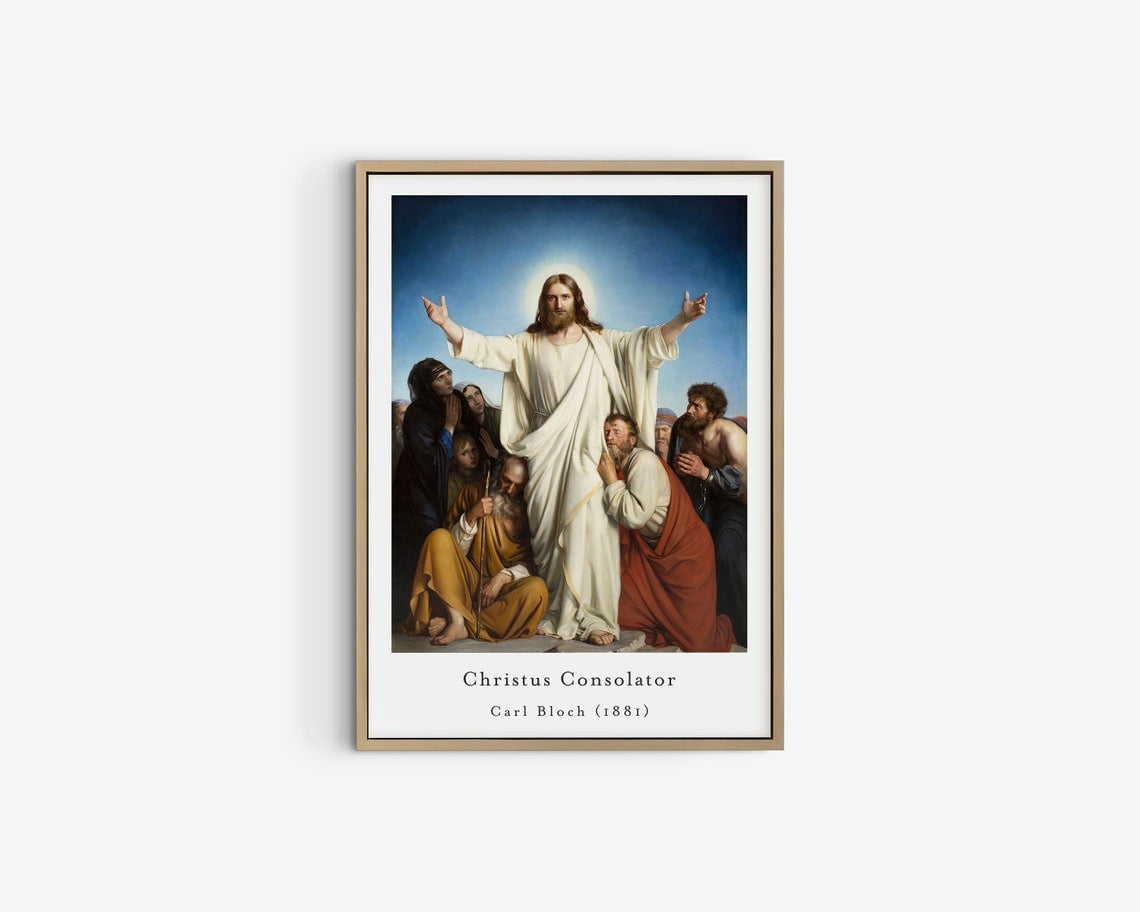 Jesus Christ Fine Art Christ the Consolator Vintage Art Carl Bloch ...