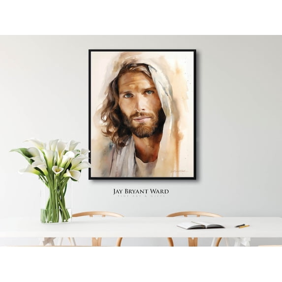 Jesus Christ Fine Art Print - Inspirational Christian Home Decor Poster ...