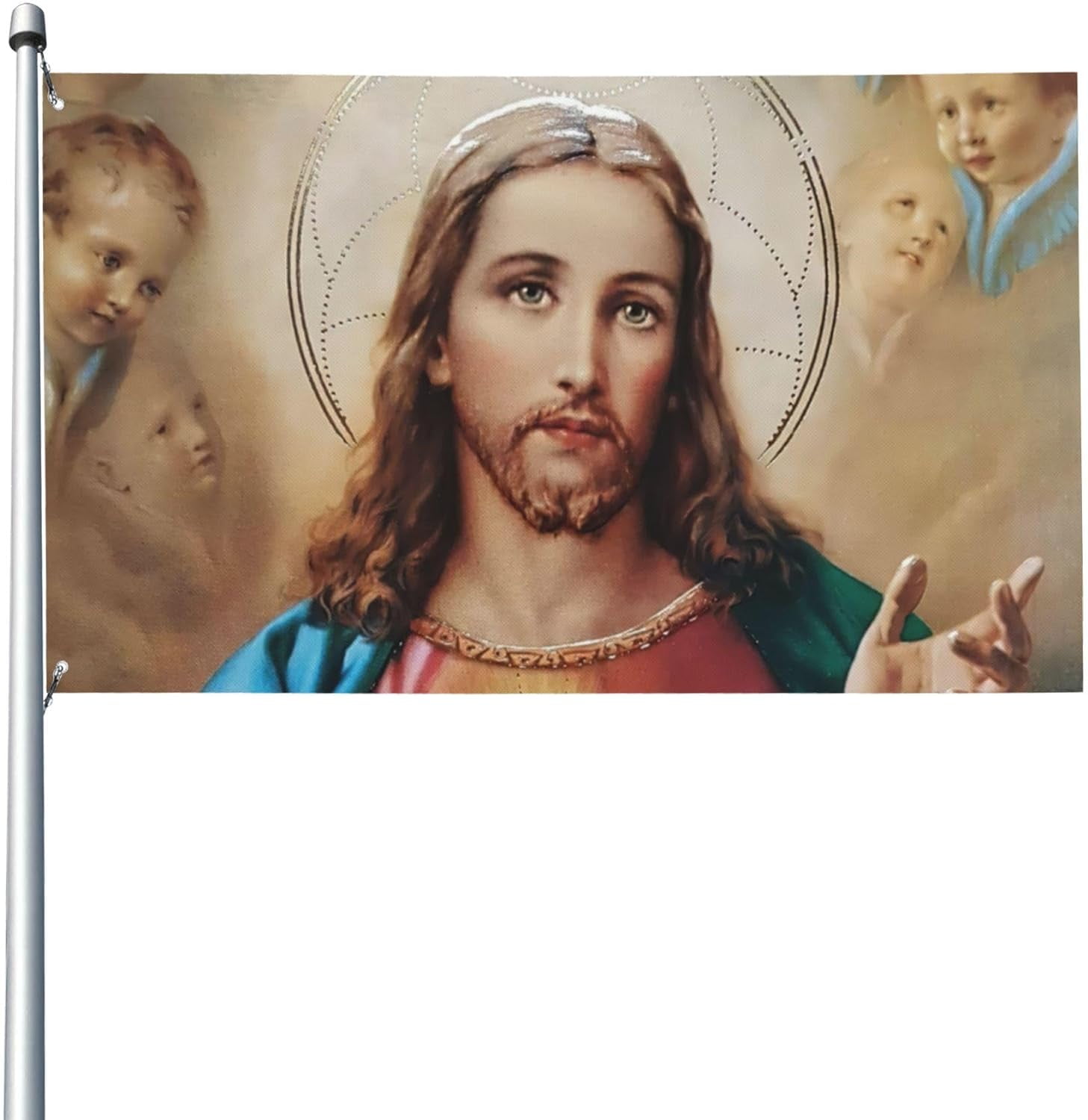 Jesus Christ Flag Home Garden Flag Banner Breeze Flags For Home Decor ...