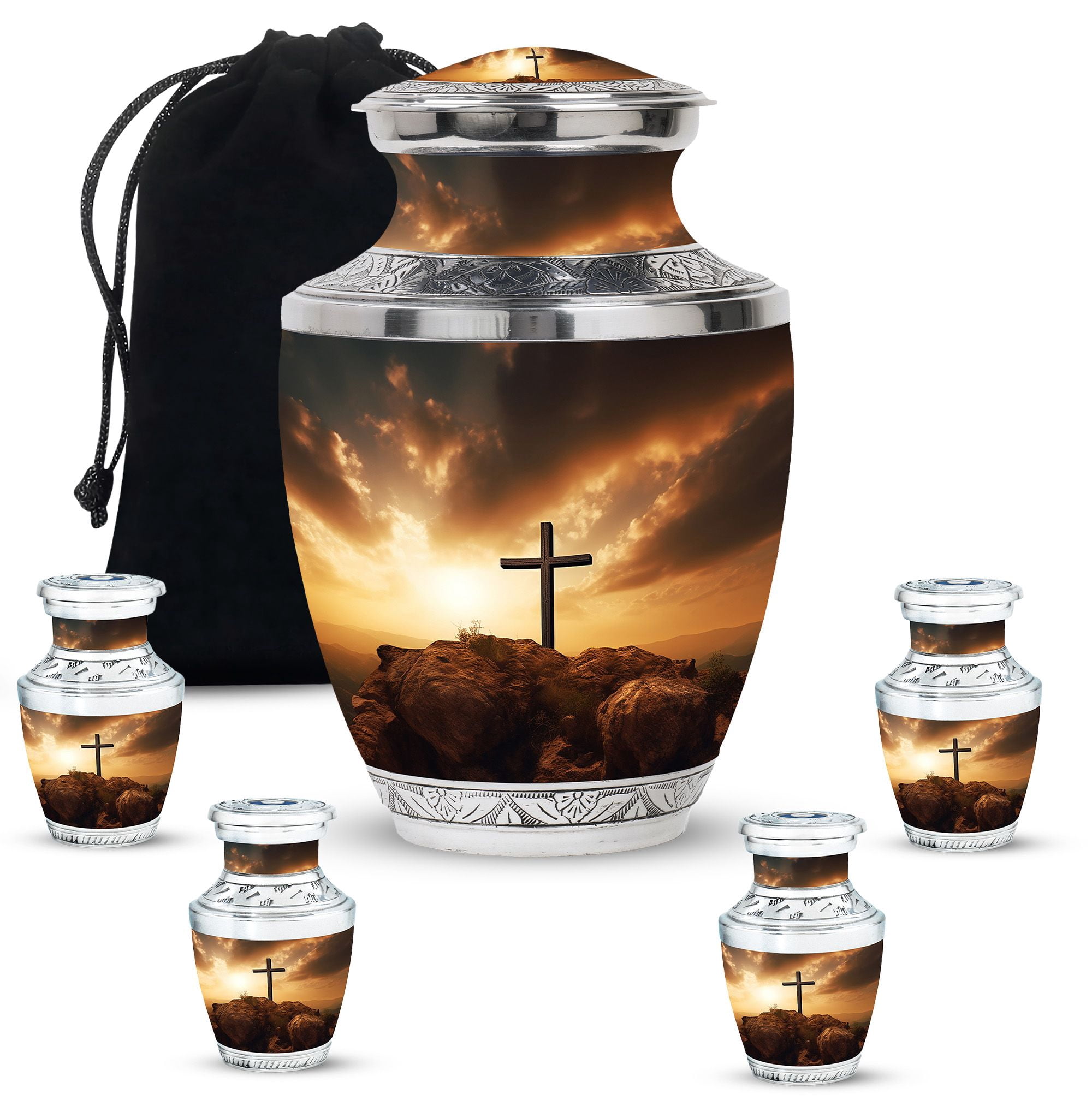 Jesus Christ Funeral Large Urns For Human Ashes Adult Female - Mini ...