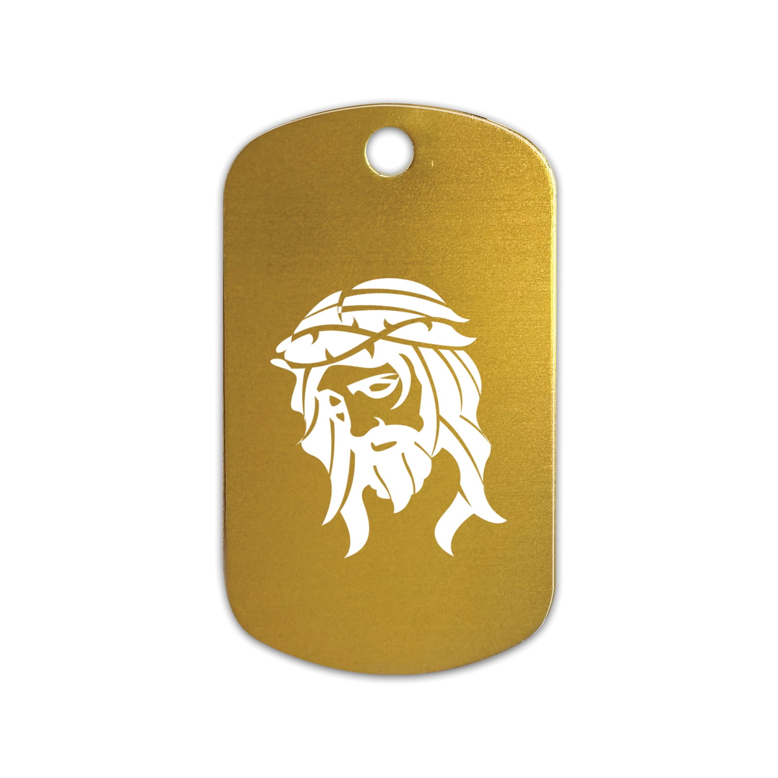 Jesus Christ GI Dog Tag Aluminum Keychain christianity christian god ...