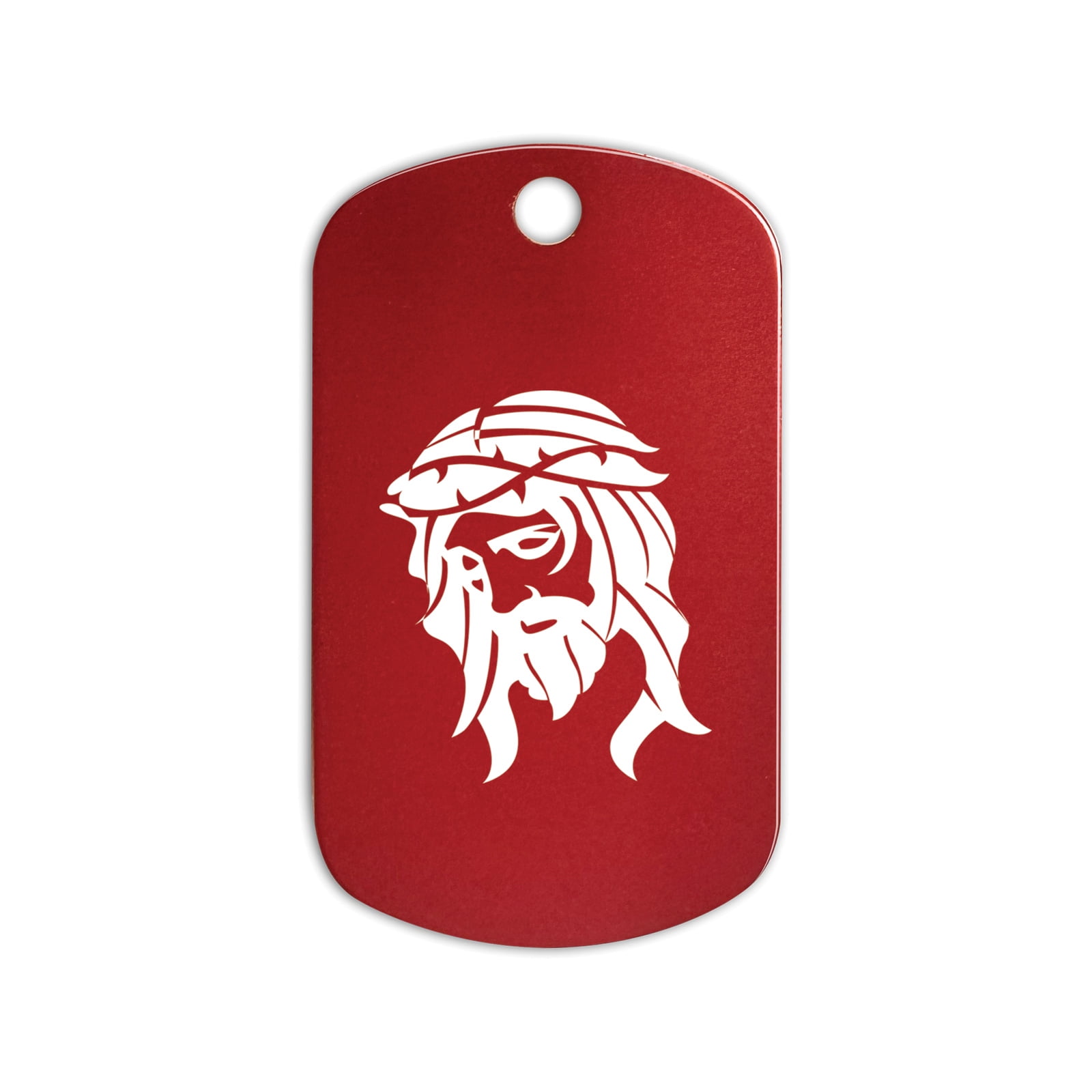 Jesus Christ GI Dog Tag Aluminum Keychain christianity christian god ...