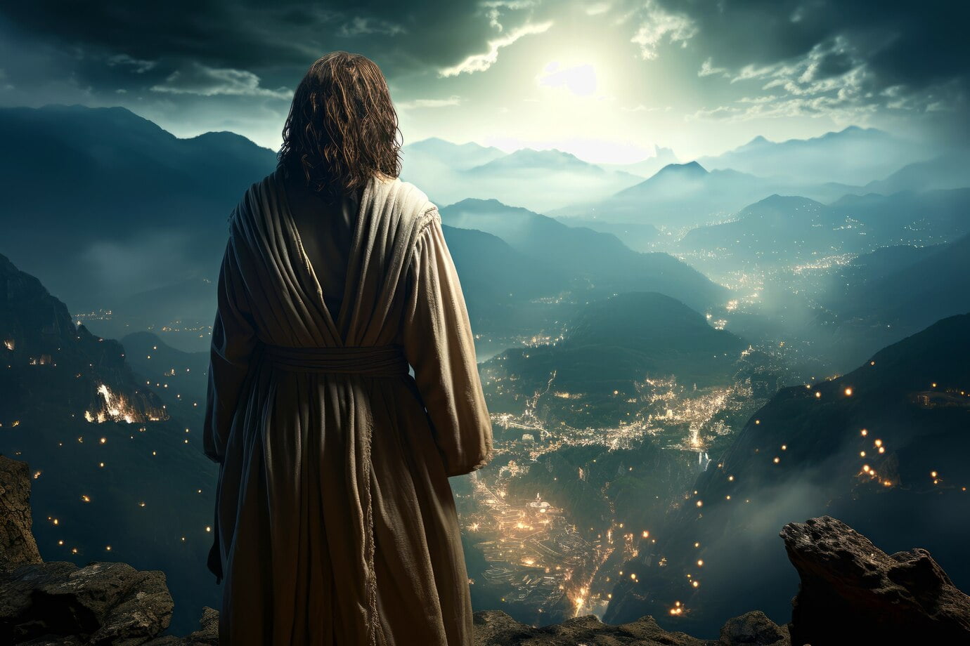 Jesus Christ God from Fear to Faith 1000 Piece Wooden Jigsaw Puzzle for ...