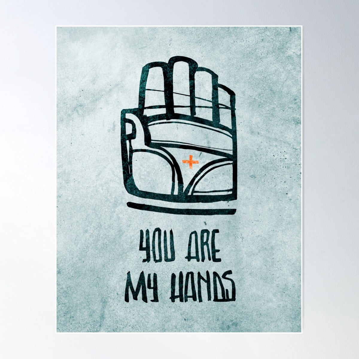 Jesus Christ Hand Symbol And Phrase Poster Wall Art, Modern Wall Decor ...