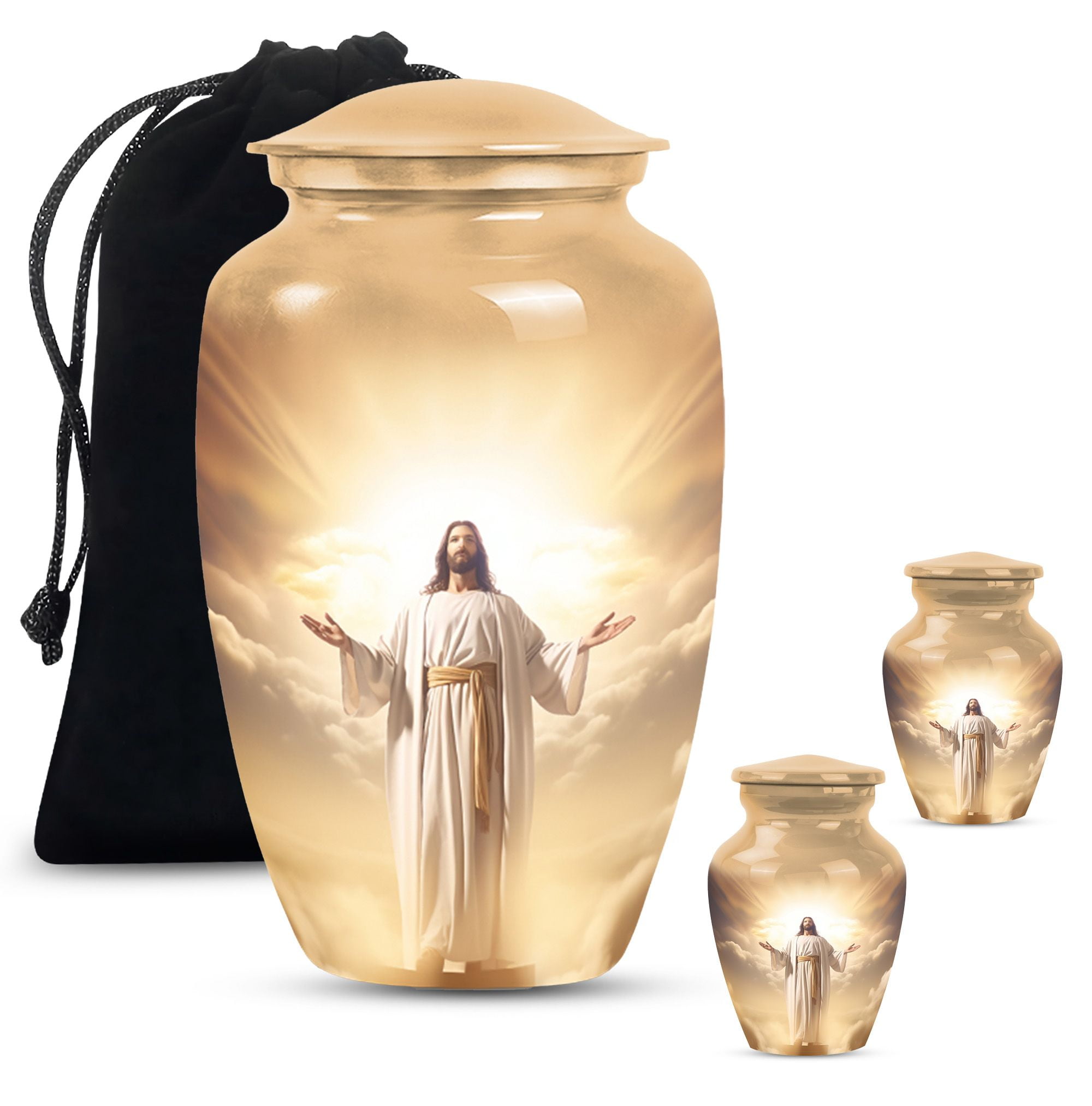 Jesus Christ Handmade Mini Cremation Urns For Human Ashes Adult Female ...