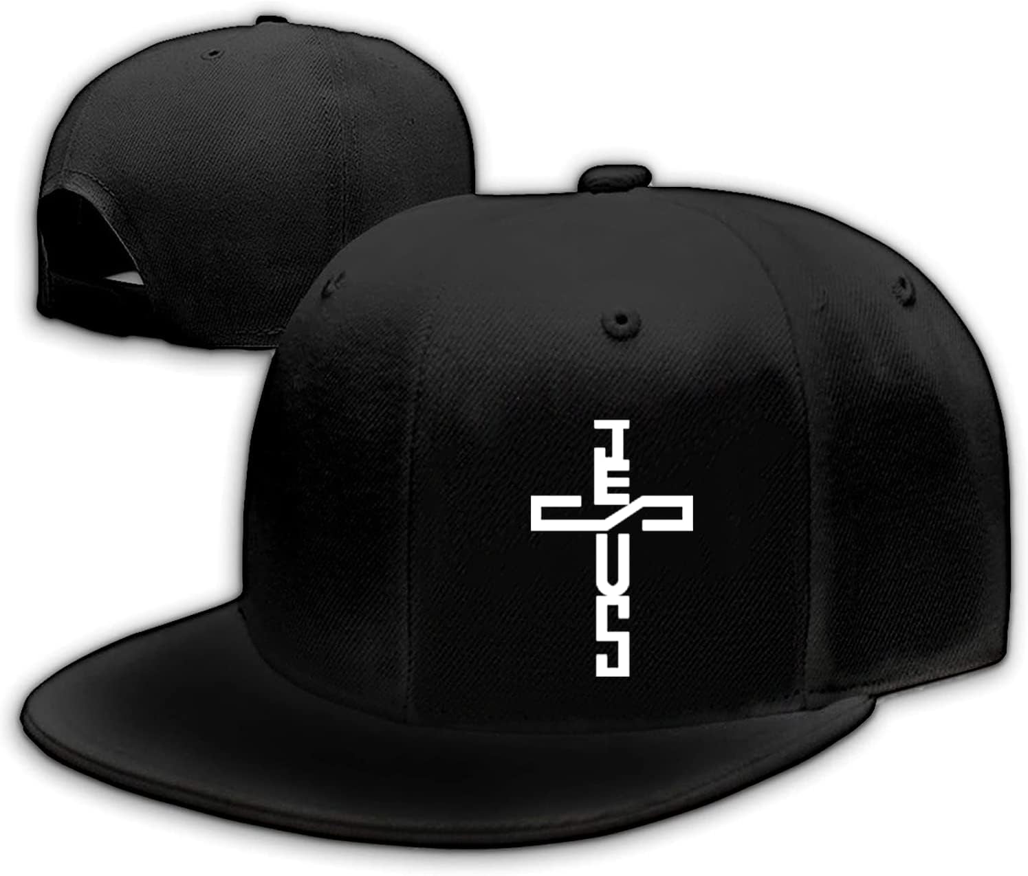 Jesus Christ Hats Mens Snapback Flat Bill Brim Hats for Men Snap ...