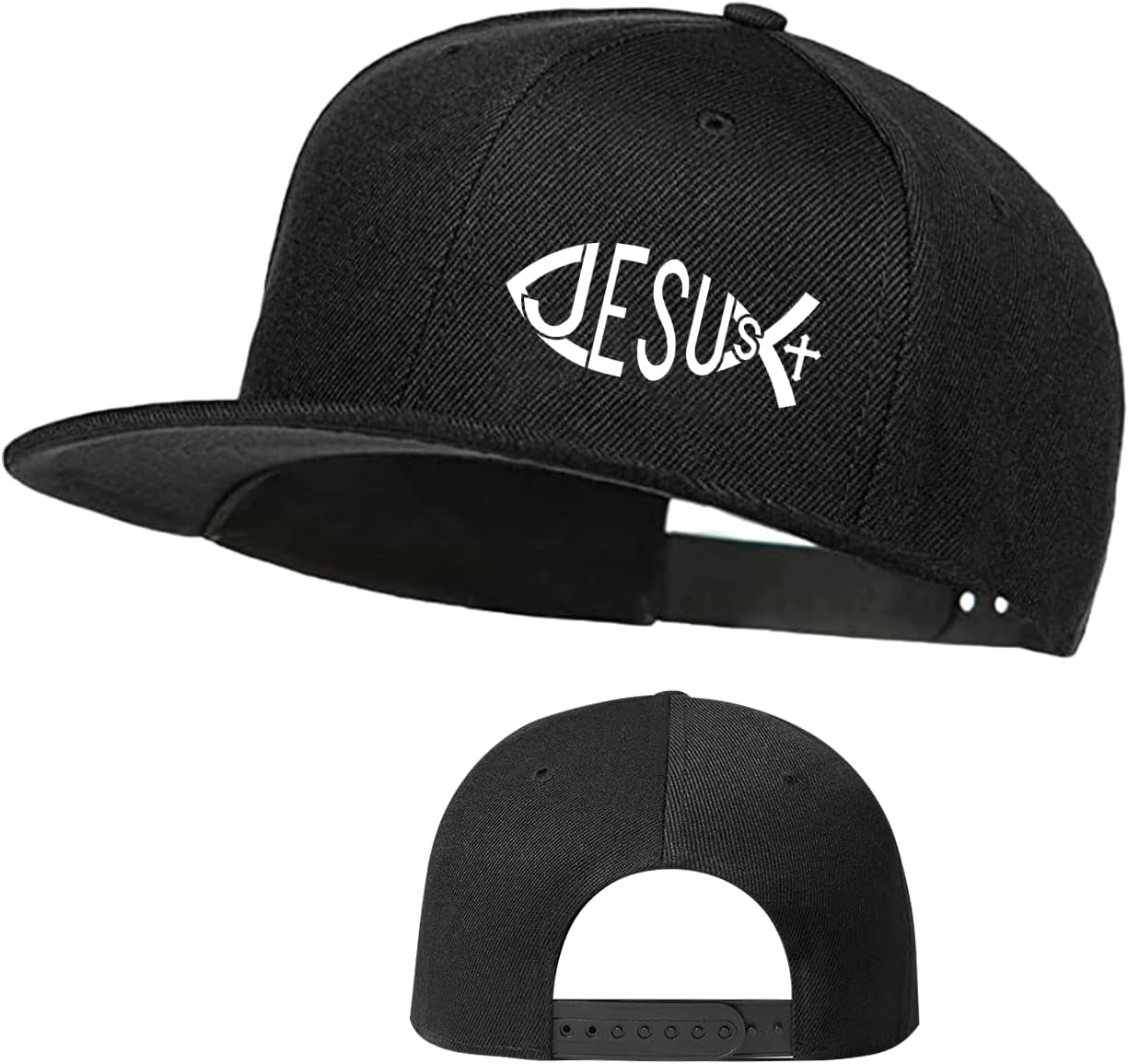 Jesus Christ Hats Mens Snapback Flat Bill Brim Hats for Men Snap ...