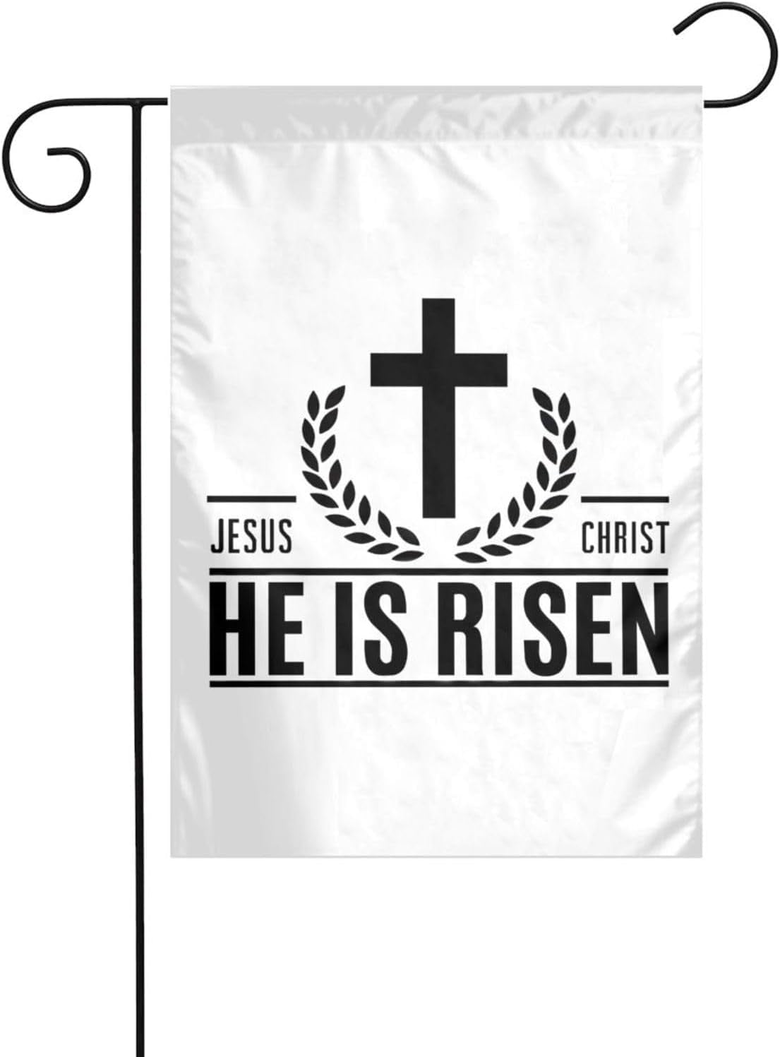 Jesus Christ He Is Risen Flag,Garden Flag Double Sided Yard Outdoor ...