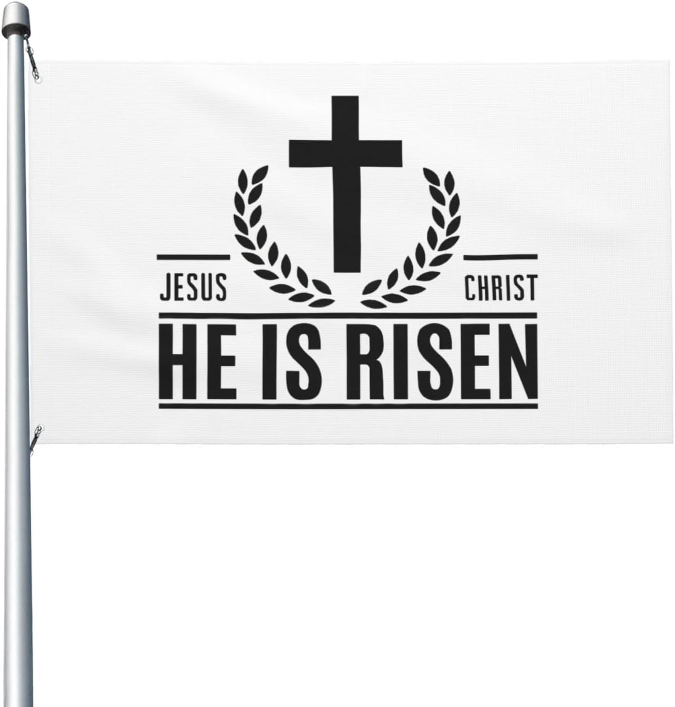 Jesus Christ He Is Risen Flag,Garden Flag Double Sided Yard Outdoor ...