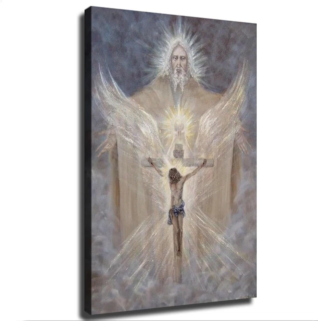 Jesus Christ Holy Prayer Of The Trinity God Poster Print Wall Art ...