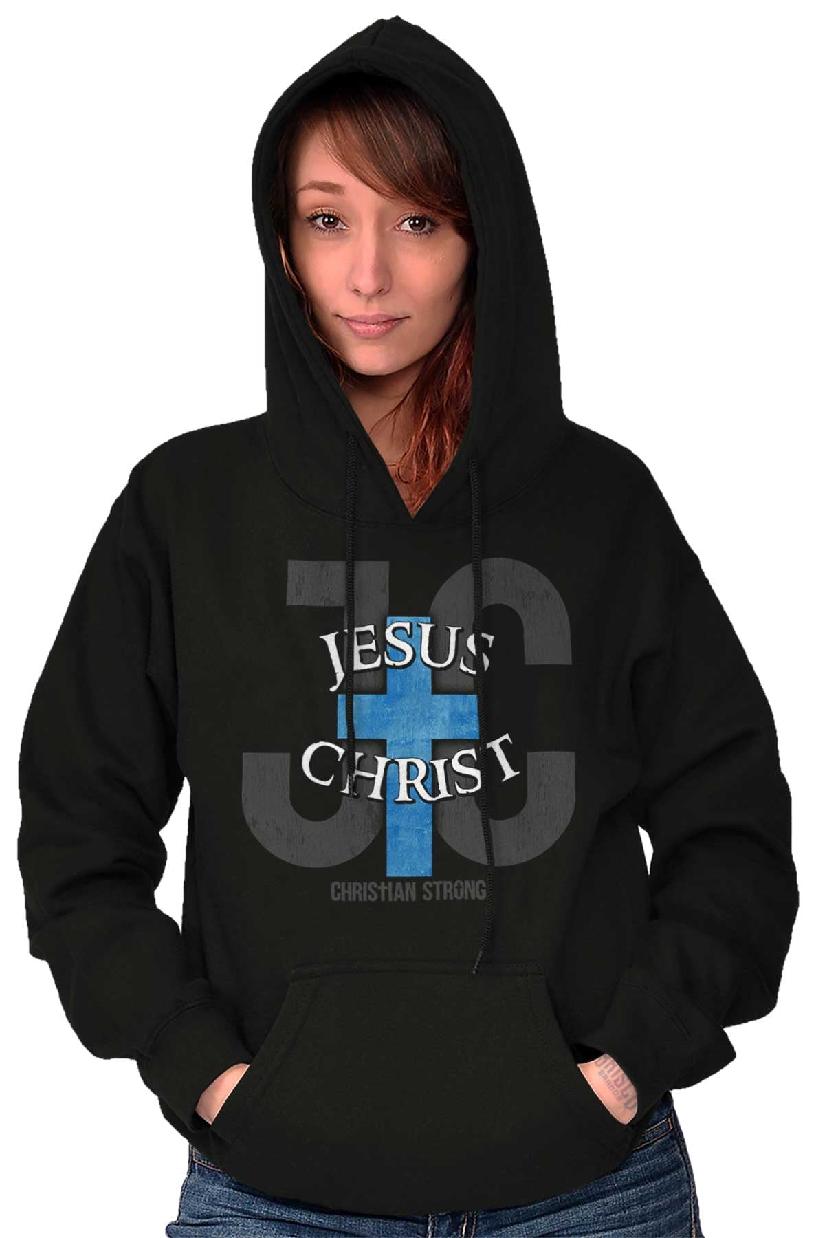 Jesus Christ JC Cross Christian Hoodie Sweatshirt Women Men Brisco ...