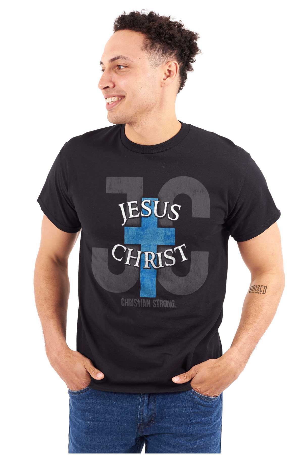 Jesus Christ JC Cross Christian Men's Graphic T Shirt Tees Brisco ...