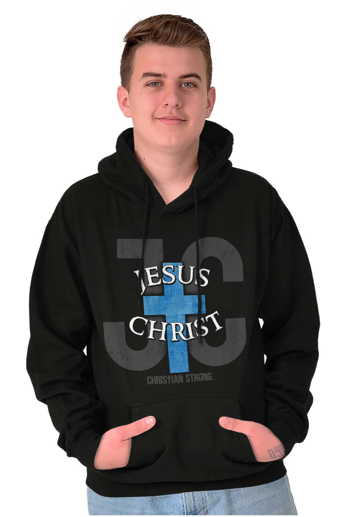 Jesus Christ JC Cross Christian Unisex Plus Fleece Graphic Hoodie ...