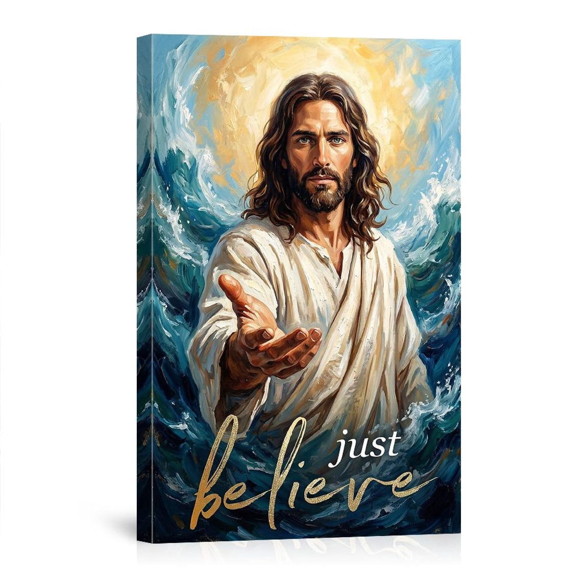 Jesus Christ Just Believe Christian Inspirational For Home Bedroom ...